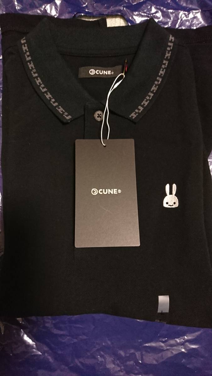 CUNE ポロシャツ BLACK SIZE3 L(Lサイズ)｜売買されたオークション情報、yahooの商品情報をアーカイブ公開 - オークファン（aucfan.com）