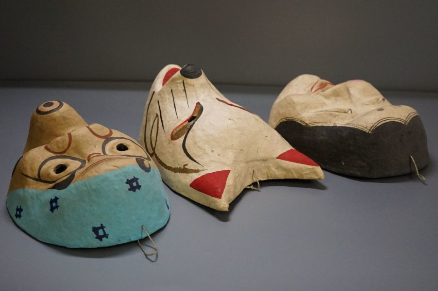 b417-1 石川 能登張子 啓峰作 張り子面 まとめて3点 ひょっとこ きつね おかめ 家内安全 商売繁盛 民芸 伝統工芸(日本人形)｜売買されたオークション情報、yahooの商品情報を ...