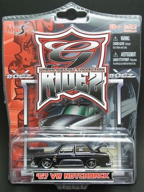 日曜夜 ルース '67 VW VOLKSWAGEN NOTCHBACK G RIDEZ V BUGZ URBAN DIECAST ...
