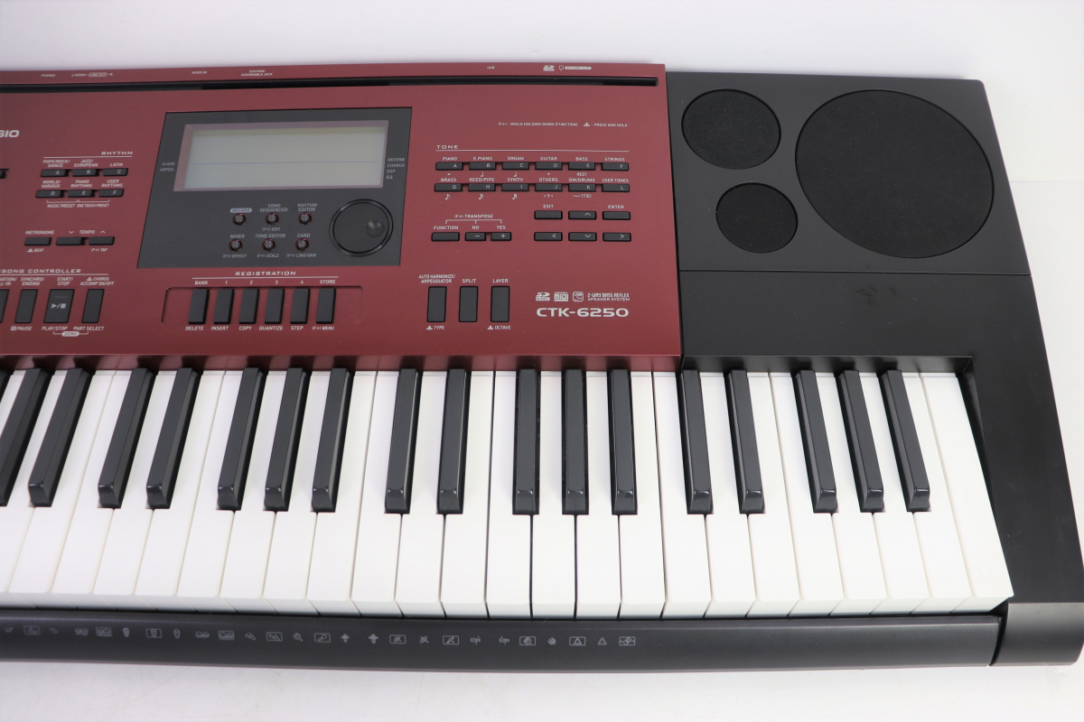ト葛 CASIO カシオ 電子キーボード CTK-6250 61鍵盤 み CH118CXX74(カシオ)｜売買されたオークション情報 ...