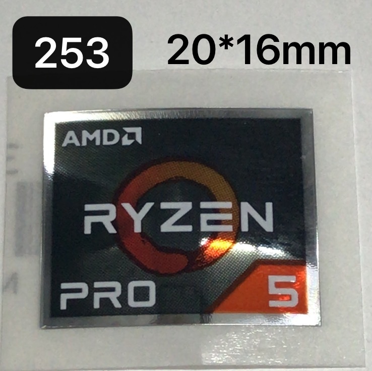 253# AMD RYZEN PRO 5 エンブレムシール 20 16㎜ 条件付き(シール、ステッカー)｜売買されたオークション情報 ...