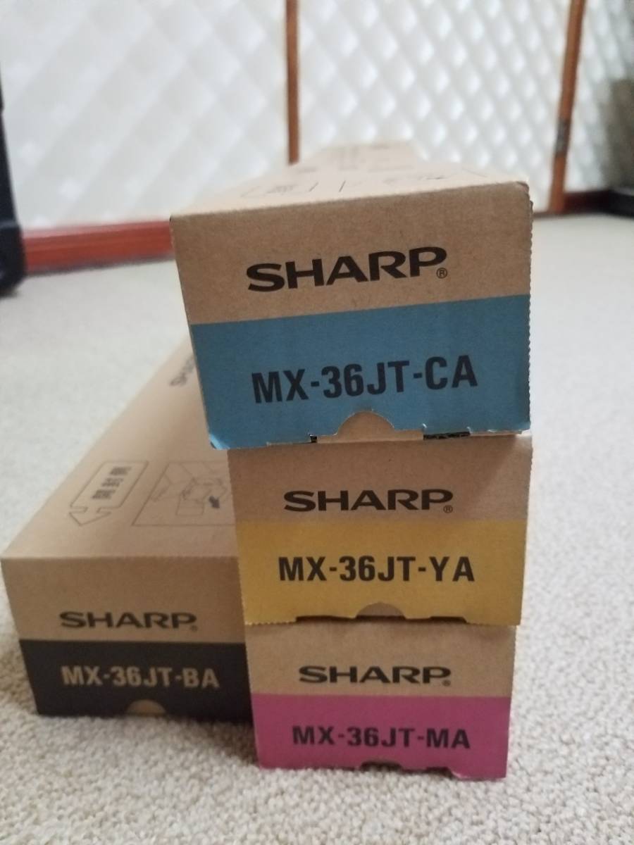 あっ シャープ SHARP純正トナー4色セット MX-36JT-CA MX-36JT-MA MX-36JT-YA MX-36JT-BA(トナー)｜売買されたオークション情報、yahooの商品 ...