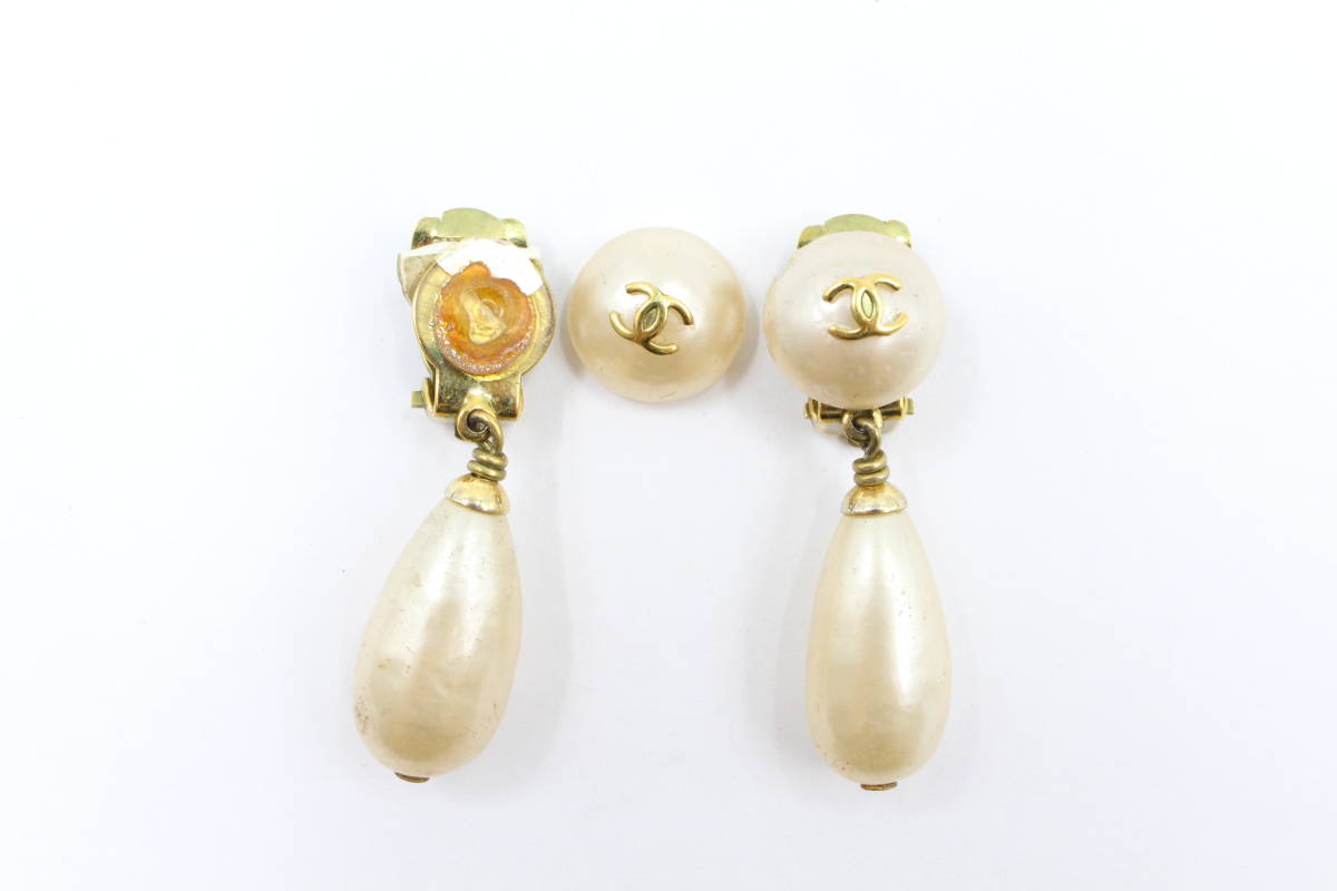 CHANEL シャネル ココマーク イヤリング 94A ゴールド×フェイクパール レディース アクセサリー(イヤリング)｜売買されたオークション情報、yahooの商品情報をアーカイブ公開 ...