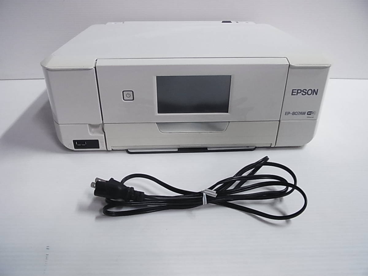 EPSON エプソン プリンター インクジェット複合機 EP-807AW ホワイト(エプソン)｜売買されたオークション情報、yahooの商品情報をアーカイブ公開 - オークファン（aucfan ...