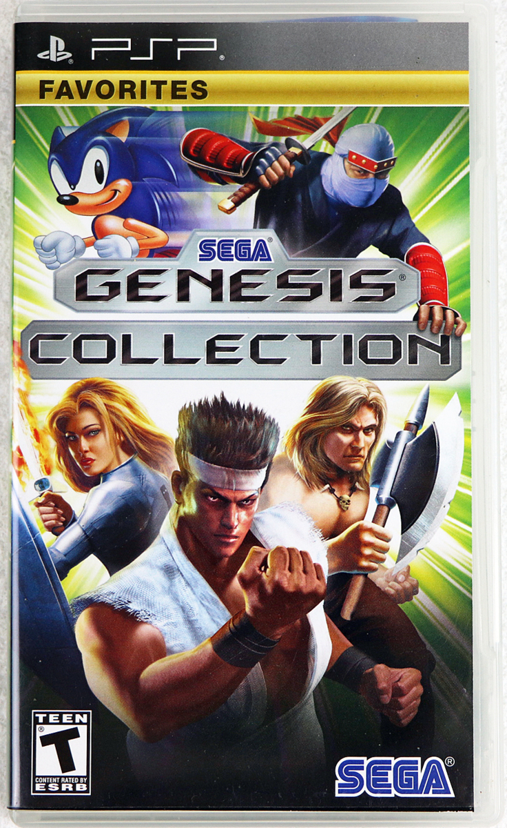 ジャンク品 PSP SEGA GENESIS COLLECTION 北米版 GOLDEN AXE/COLUMNS/COMIX ZONE ...