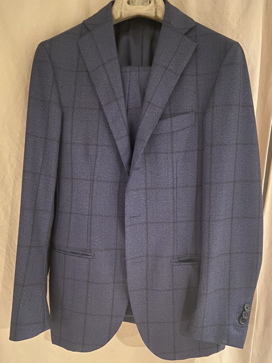 極 デペトリロ DEPETRILLO 3Bスーツ セットアップ ネイビー 42 made in Italy ラルディーニ BOGLIOLI ...