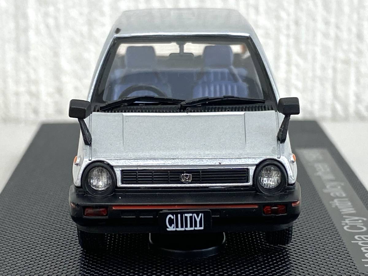 絶版品 未展示 ＞ EBBRO エブロ 1/43 Honda CITY with alloy wheel 1981 SILVER ホンダ ...