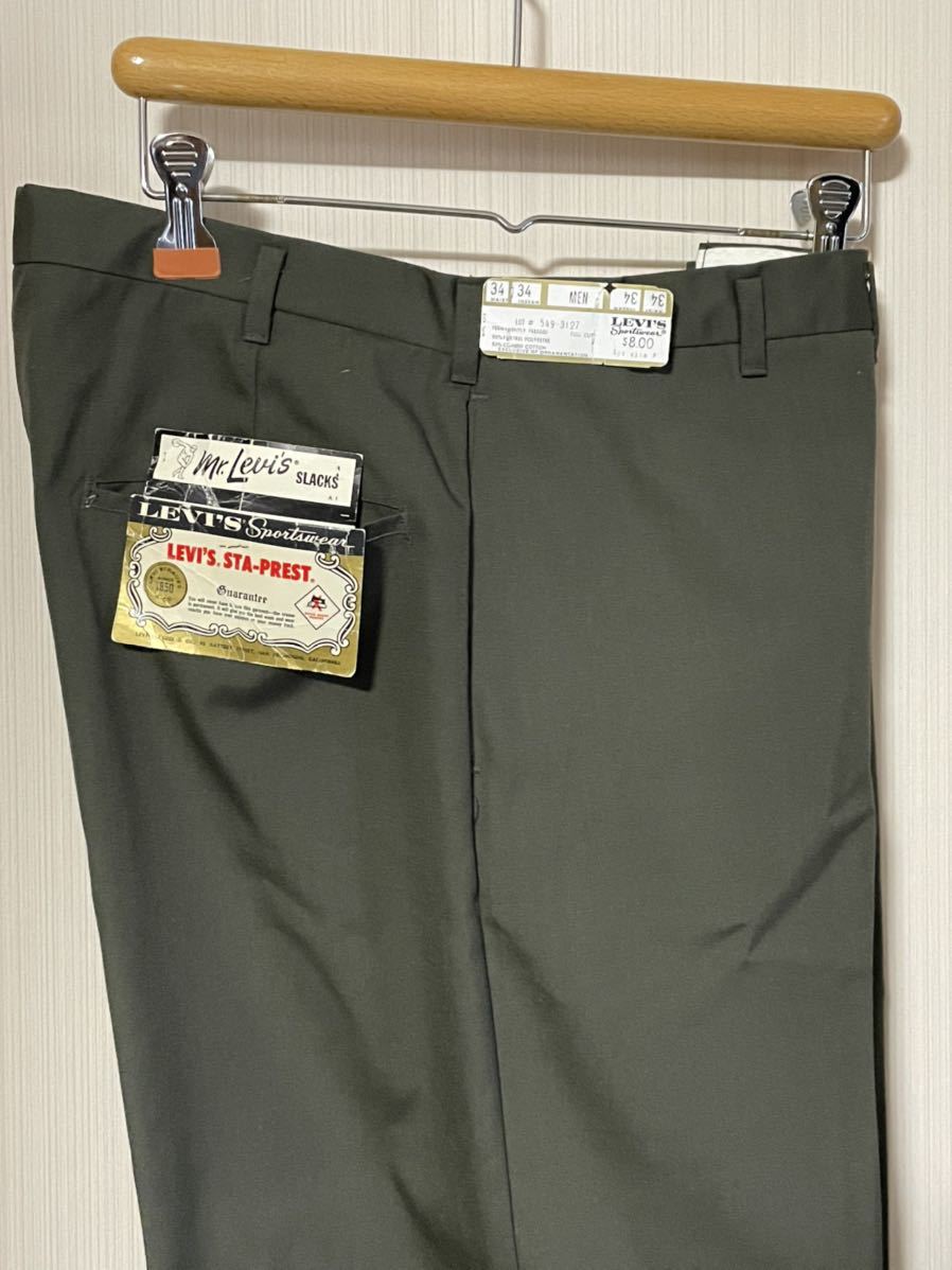 デッドストック 60s LEVIS STA-PREST スタプレスト スタプレ チノパン skinheads skins mods mod ...