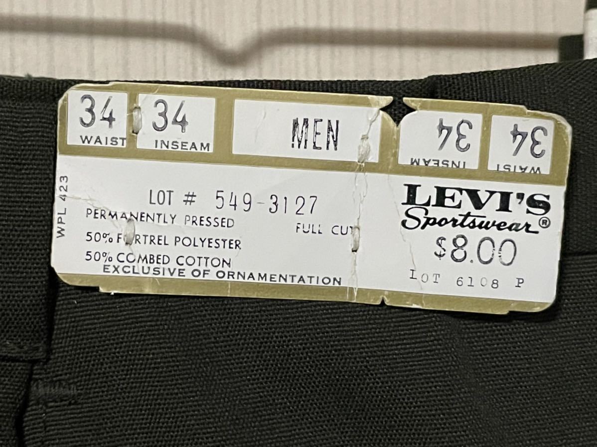 デッドストック 60s LEVIS STA-PREST スタプレスト スタプレ チノパン skinheads skins mods mod ...