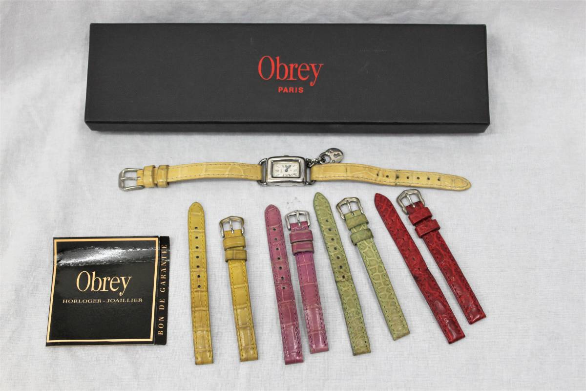 obrey オブレイ SOLID SILVERウォッチ 銀無垢 30-444-A チャーム付き 純正替えベルト レディース 腕時計 QZ(2針（時、分）)｜売買されたオークション情報 ...
