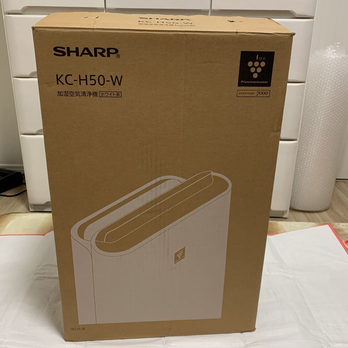 SHARP 加湿空気清浄機 KC-H50-W 2018年製(シャープ)｜売買されたオークション情報、yahooの商品情報をアーカイブ公開 - オークファン（aucfan.com）