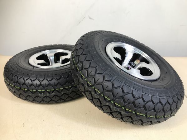 詳細不明 車椅子 電動車 スーパーポルカー シルバーカー シニアカー ホイール付きタイヤ 2本セット CHENG SHIN C154 4.00 ...