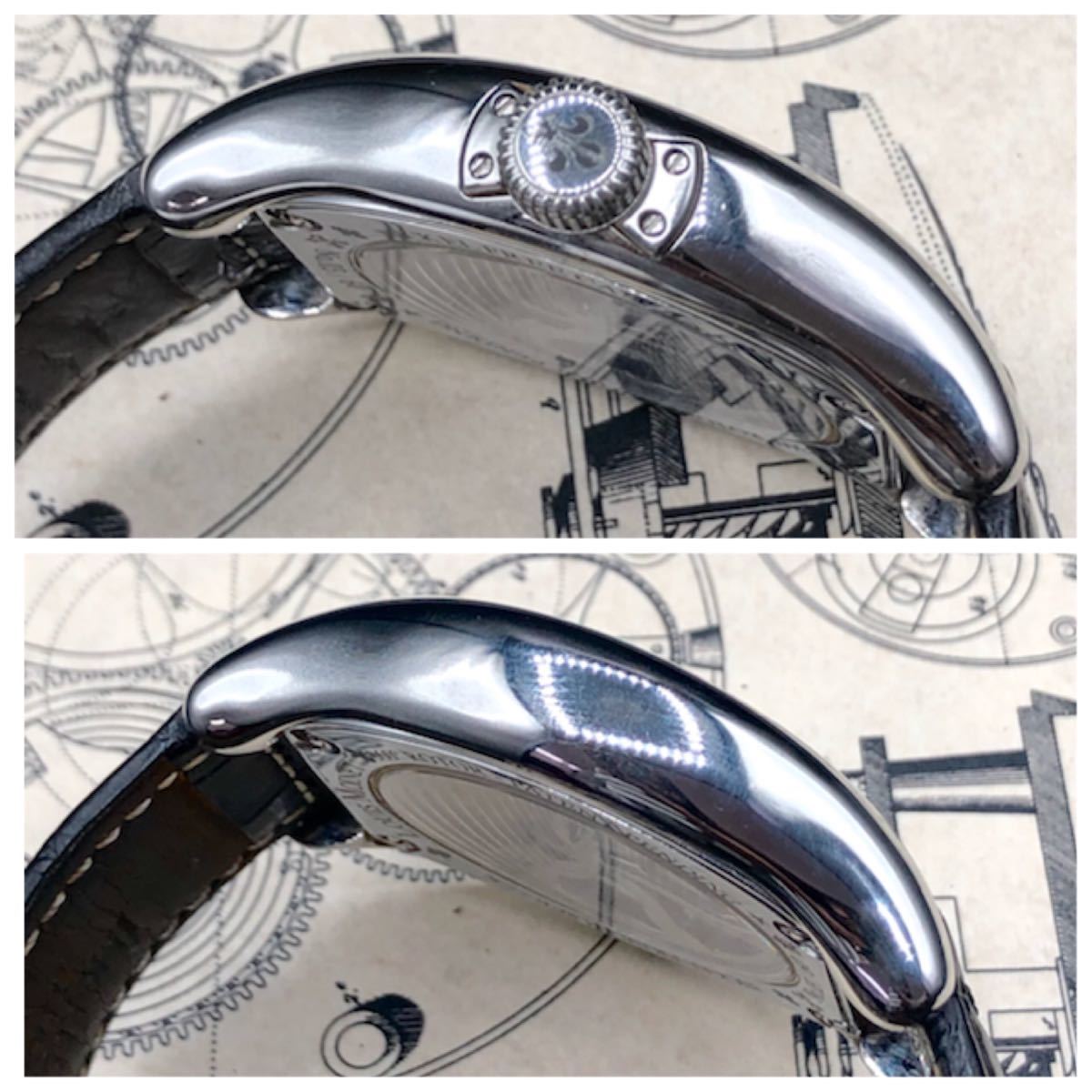 1円 1スタ LOUIS MOINET ルイ モネ SPIROSCOPE スピロスコープ 60本限定 自動巻 メンズ 腕時計 箱 純正ベルト付 ...