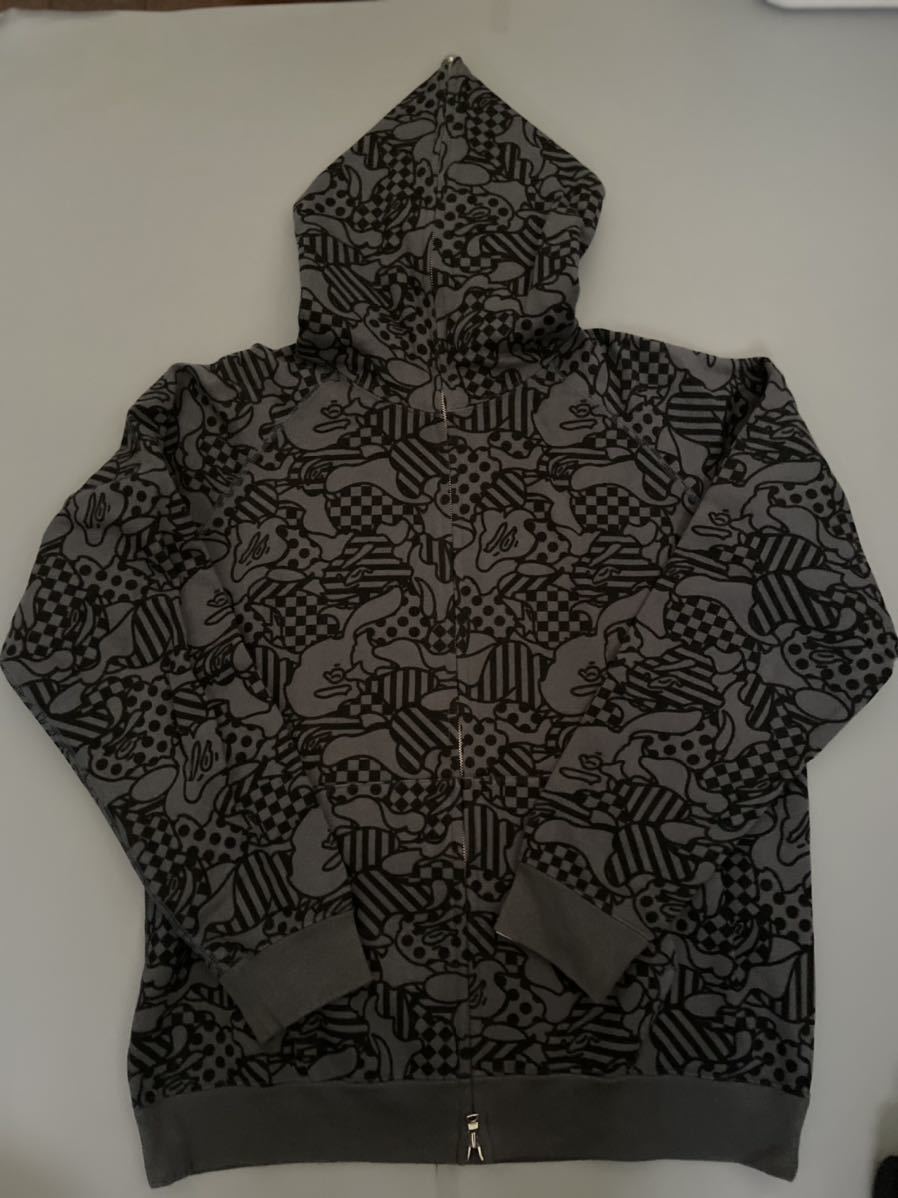 A BATHING APE BAPE マイロ クッキーカモ パーカー Lサイズ アベイシングエイプ BAPESTA スター コラボ NIGO ...