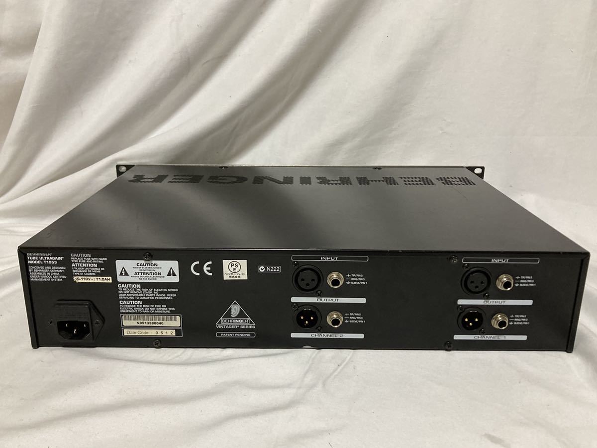 BEHRINGER T1953 TUBE ULTRAGAIN 真空管 マイクプリアンプ 音出しOK(本体)｜売買されたオークション情報 ...