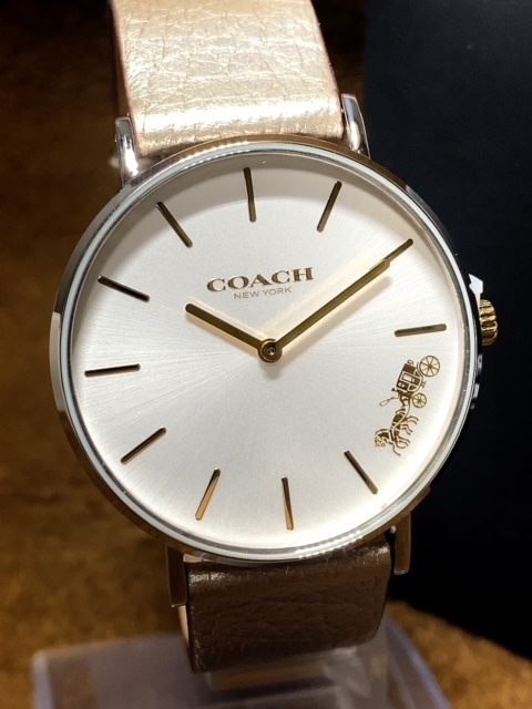 コーチ COACH 正規品 腕時計 ペリー Perry レディース腕時計 ゴールドレザー ウォッチ 14503157 ブランドウォッチ ...