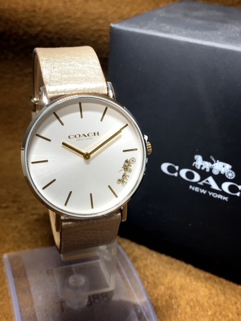 コーチ COACH 正規品 腕時計 ペリー Perry レディース腕時計 ゴールドレザー ウォッチ 14503157 ブランドウォッチ ...