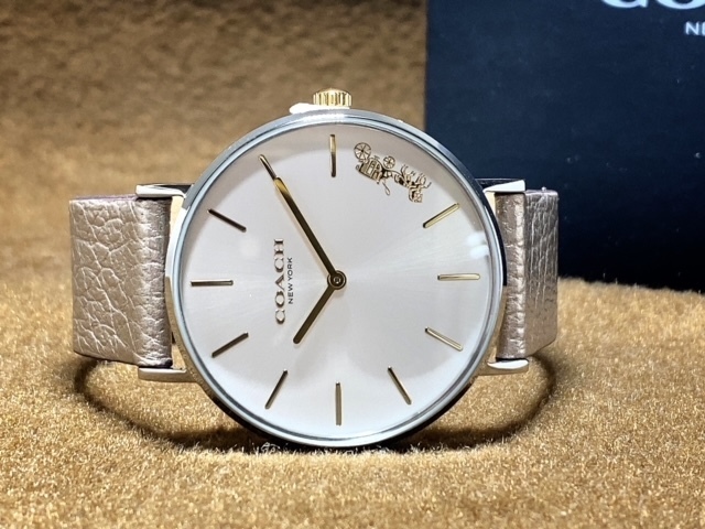 コーチ COACH 正規品 腕時計 ペリー Perry レディース腕時計 ゴールドレザー ウォッチ 14503157 ブランドウォッチ ...