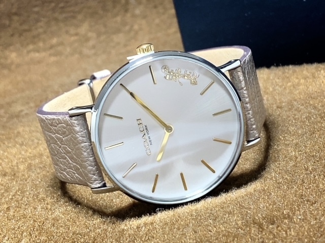 コーチ COACH 正規品 腕時計 ペリー Perry レディース腕時計 ゴールドレザー ウォッチ 14503157 ブランドウォッチ ...