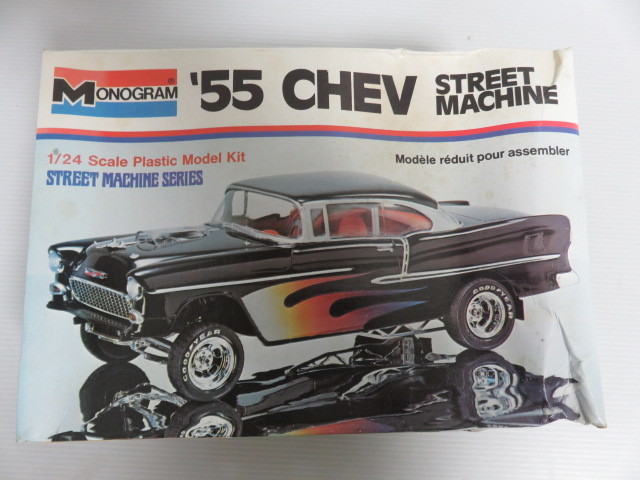 ⑪4-231 MONOGRAM/モノグラム 1/24 '55 CHEV STREET MACHINE 箱つぶれあり(ゼネラルモータース)｜売買 ...