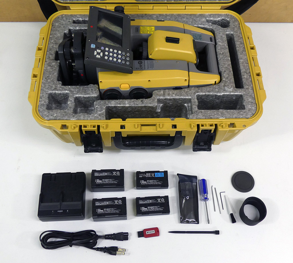 TOPCON GT-1005 RC-5A トプコン 自動追尾トータルステーション リモコン プリズム 三脚 付属 現状渡し 測量 〇 ...