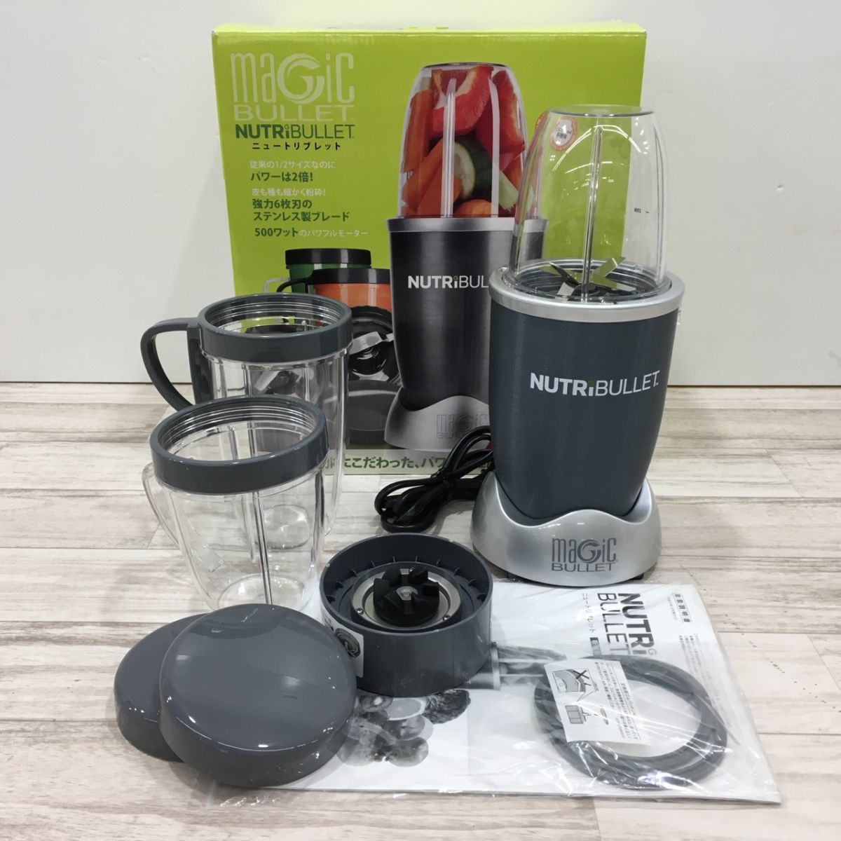 NUTRi BULLET ニュートリブレット マジックブレット ミキサー NB-101B L1896(ミキサー)｜売買されたオークション情報、yahooの商品情報をアーカイブ公開 ...