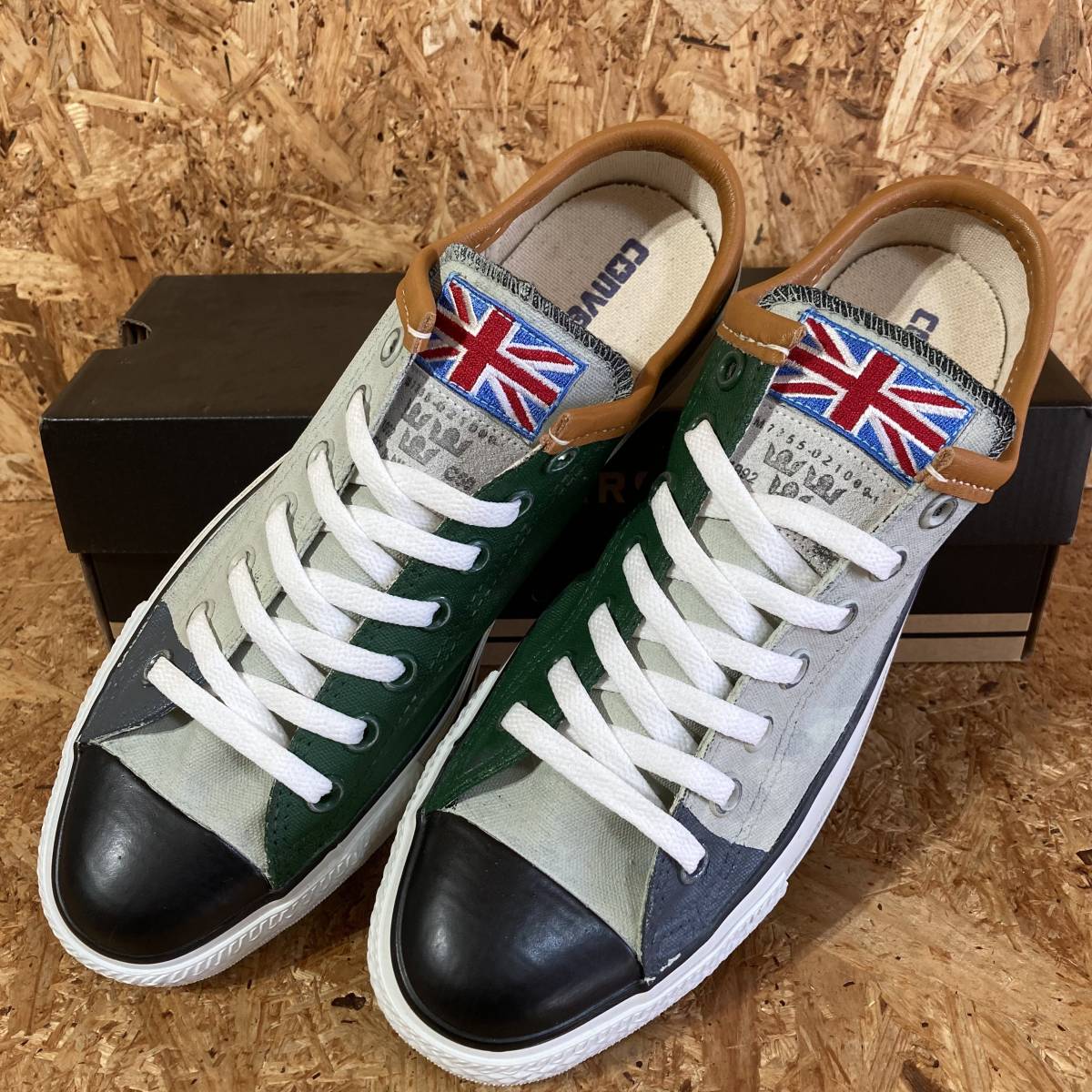 CONVERSE ALL STAR FATTY&NUTTY BROTHERS US9 27.5cm コラボ 別注 限定 オールスター レザー ...