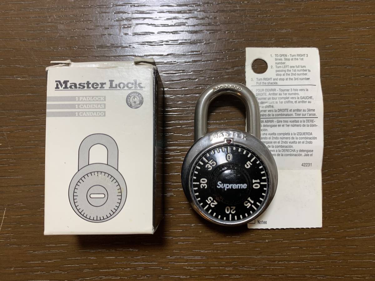 Supreme Master Lock 08AW ダイヤルロック 鍵(その他)｜売買されたオークション情報、yahooの商品情報をアーカイブ ...