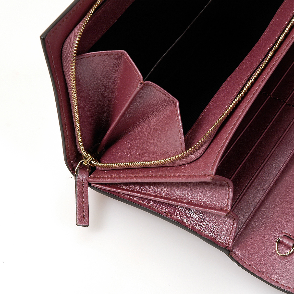 312-414 GUCCI/グッチ シャイニーマイクロGGシマ チェーン付2つ折り長財布 エナメル ピンク リボン ハート レディース ...