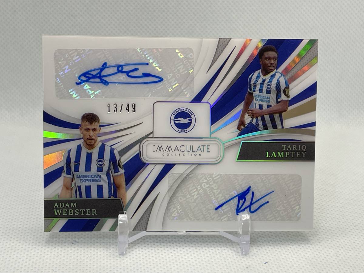 Tariq Lamptey / Adam Webster 2021 IMMACULATE COLLECTION Soccer Dual ...