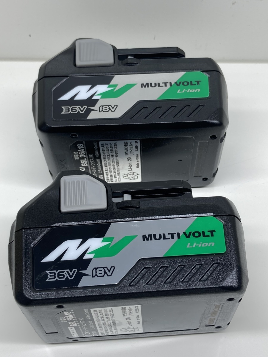 9 Hikoki BSL36A18 MULTI VOLT 36V 18V ハイコーキ リチウムイオンバッテリー マルチボルト 2個セット ...