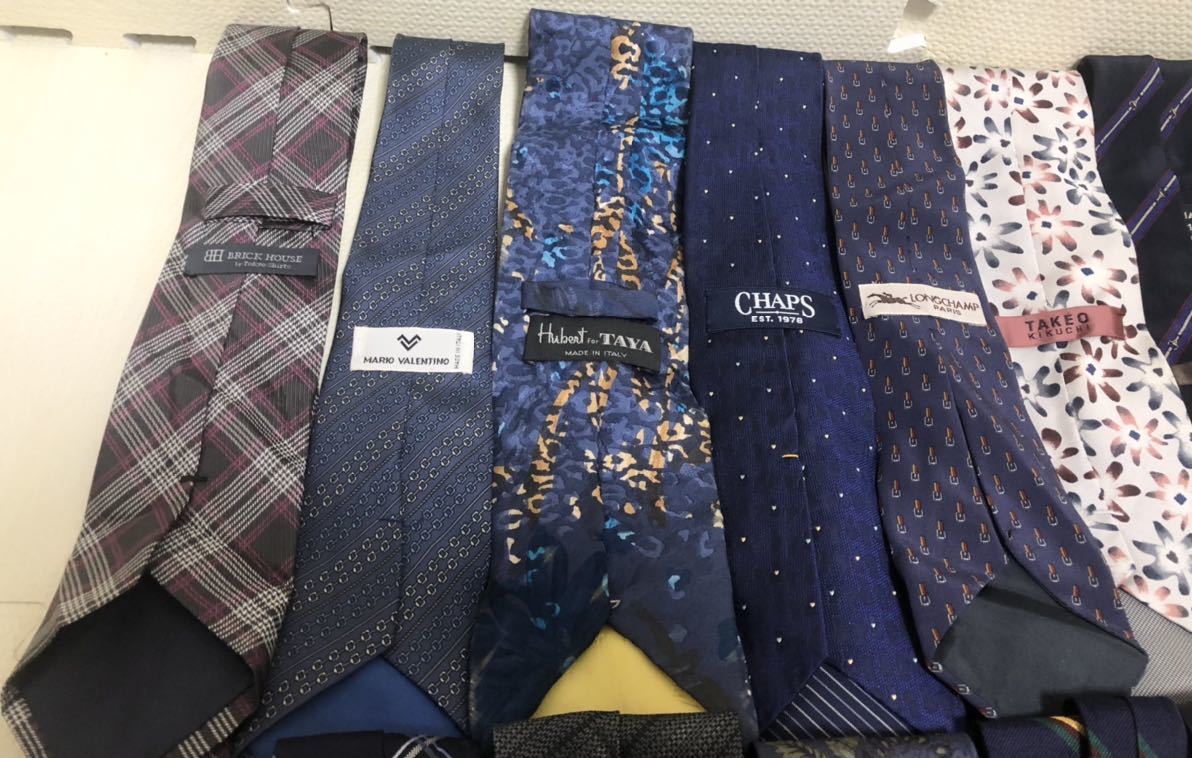 20本まとめ売り ブランド ネクタイ ポール スミス CELINE CAHIER MARIO VALENTINO CHAPS LONGCHAMP DKNY TAKEO KIKUCHI 等 ...