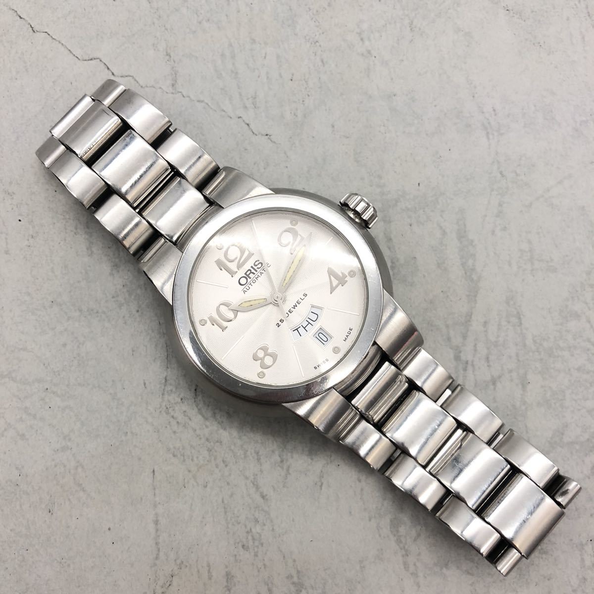 FN5693Y 1000円スタート ORIS オリス 7517 メンズ 腕時計 デイデイト AUTOMATIC 自動巻 稼働品 ヴィンテージ ...