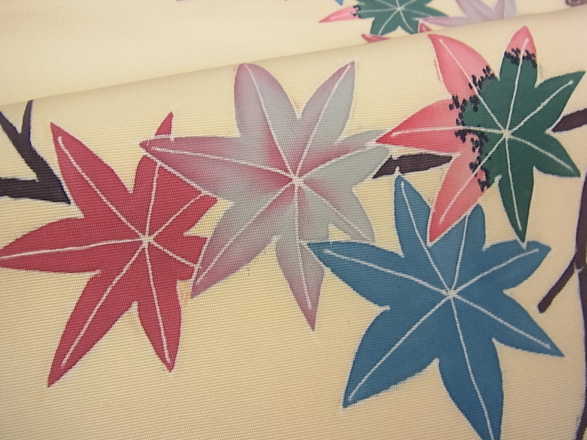 花美人着物 本加賀友禅作家 談議所栄二 塩瀬 九寸名古屋帯 楓 逸品 ps2060(仕立て上がり)｜売買されたオークション情報、yahooの商品情報をアーカイブ公開 - オークファン ...