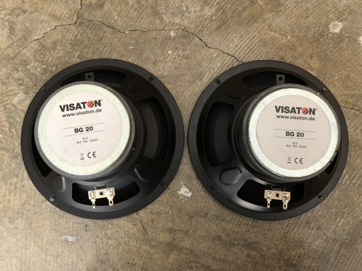 ジャンク ドイツVISATON社 BG20 8Ω 8インチ フルレンジスピーカーユニット ペア(その他)｜売買されたオークション情報、yahooの商品情報をアーカイブ公開 - オークファン ...
