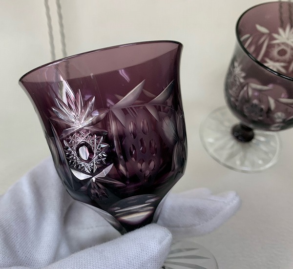 Aderia Crystal アデリアクリスタル POLAND 24％pbo ペア クリスタルグラス 食前酒 切子(クリスタルガラス)｜売買さ ...