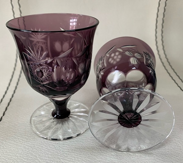 Aderia Crystal アデリアクリスタル POLAND 24％pbo ペア クリスタルグラス 食前酒 切子(クリスタルガラス)｜売買さ ...