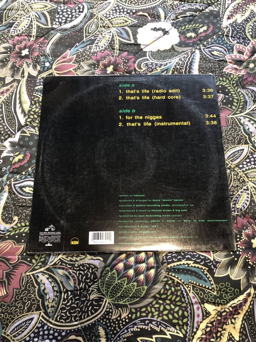 激レア The Hansoul Project That's Life / For The Niggas 5枚以上 アングラ koco ...