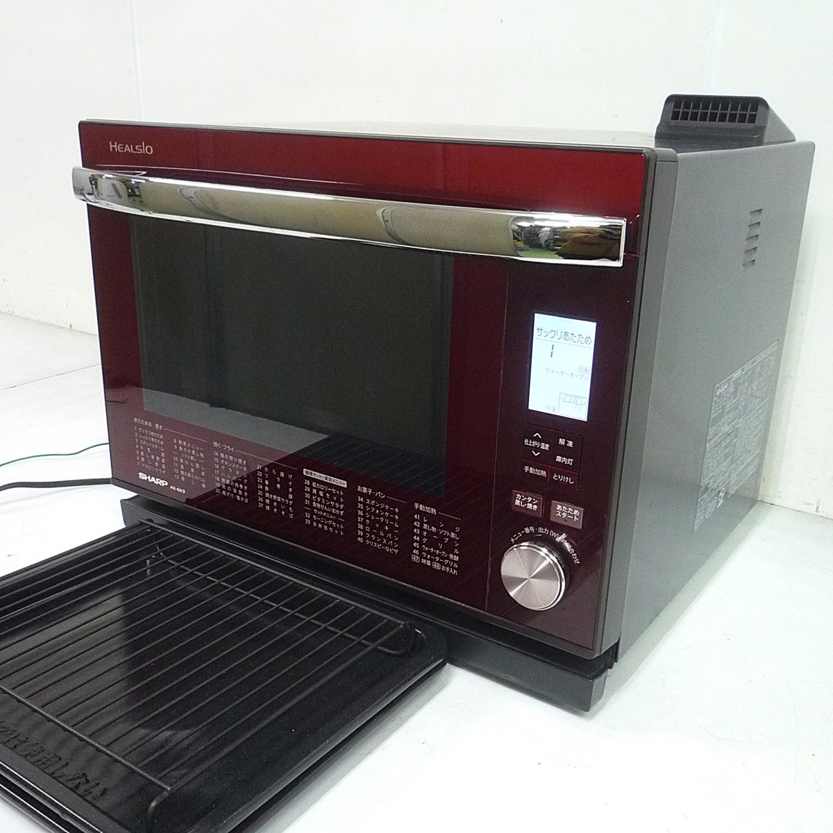 ヘルシオ シャープ AX-GX3-R 30L 1000W 角皿2枚 調理網付 ウォーター オーブン スチーム レンジ 電子レンジ SHARP(スチームオーブンレンジ)｜売買されたオークション ...