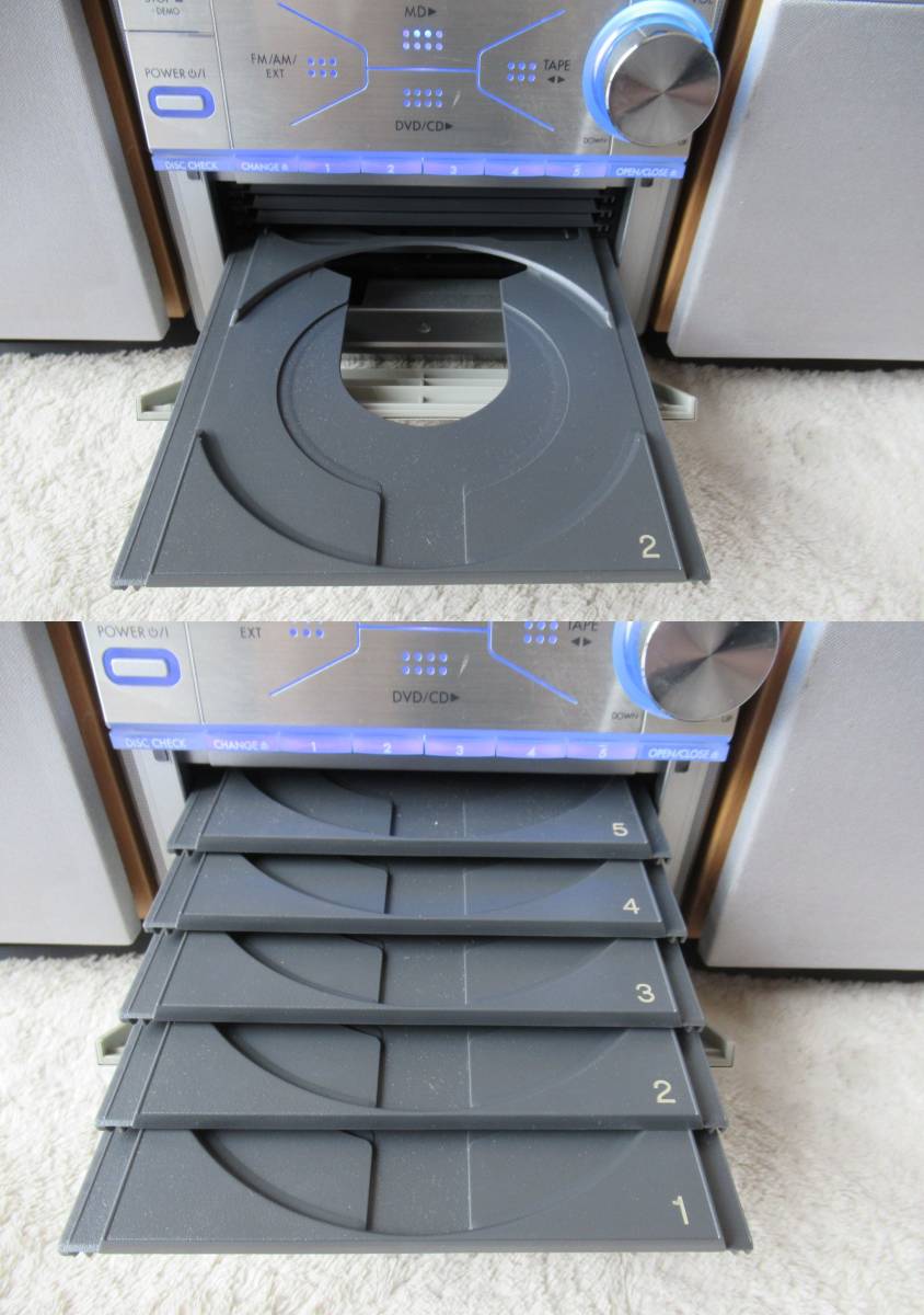 Panasonic パナソニック SA-PM900DVD DVD/MDステレオシステム 2004年製 SB-PM900 3WAYスピーカー ...