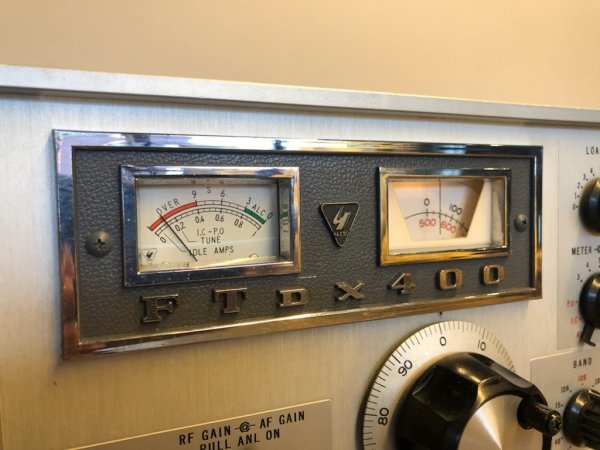 岐阜市発 YAESU FTDX400 HF帯 オールモード トランシーバー アマチュア無線 200W 昭和レトロ 昭和42年販売開始 八重洲 ...