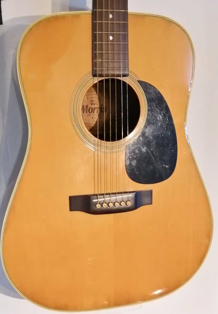 Morris モーリス MD-510 アコースティックギタージャパンヴィンテージ ハカランダのような木目が魅力的(モーリス)｜売買された ...