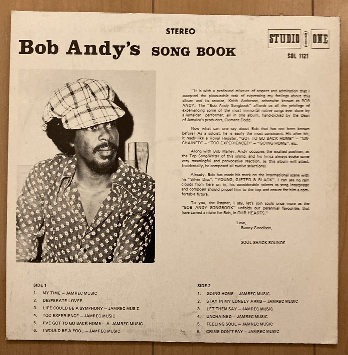 激レア Bob Andy - Bob Andy's Song Book / Studio One Coxsone Rocksteady スタ ...