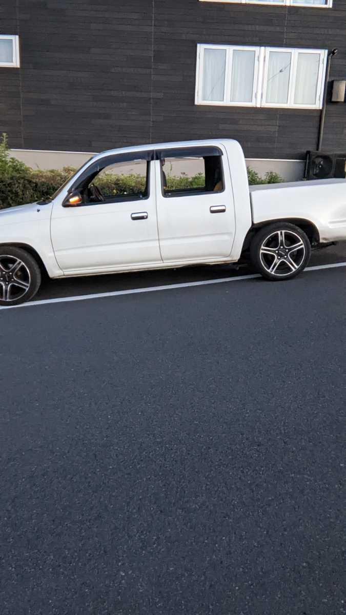 TOYOTA トヨタ ハイラックス LN167 ダブルキャブ ガソリン サイド出し 直管 ワンオフ ストレート 競技用 マフラー 50π ポン ...