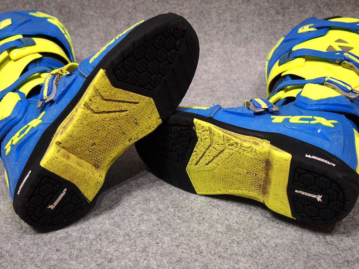 傷あり TCX モトクロスブーツ レーシングブーツ MICHELIN ミシュラン COMPETIZIONE EVO US8 約26.0CM 傷 ...