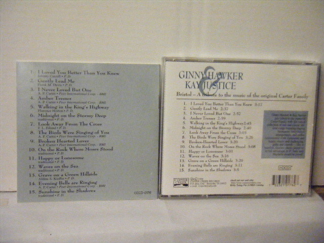 CD GINNY WALKER & KAY JUSTICE / BRISTOL: TRIBUTE TO THE MUSIC OF CARTER ...