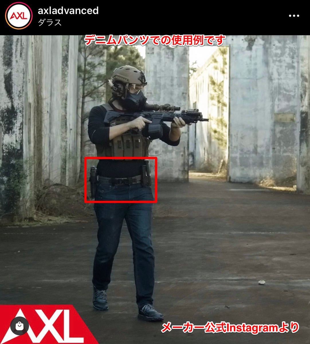 AXL Advanced Eclipse Belt Raptorバックル Sサイズ ウルフグレイ ベルト Crye bfg avs ...