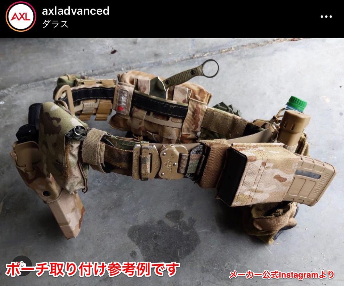 AXL Advanced Eclipse Belt Raptorバックル Sサイズ ウルフグレイ ベルト Crye bfg avs ...