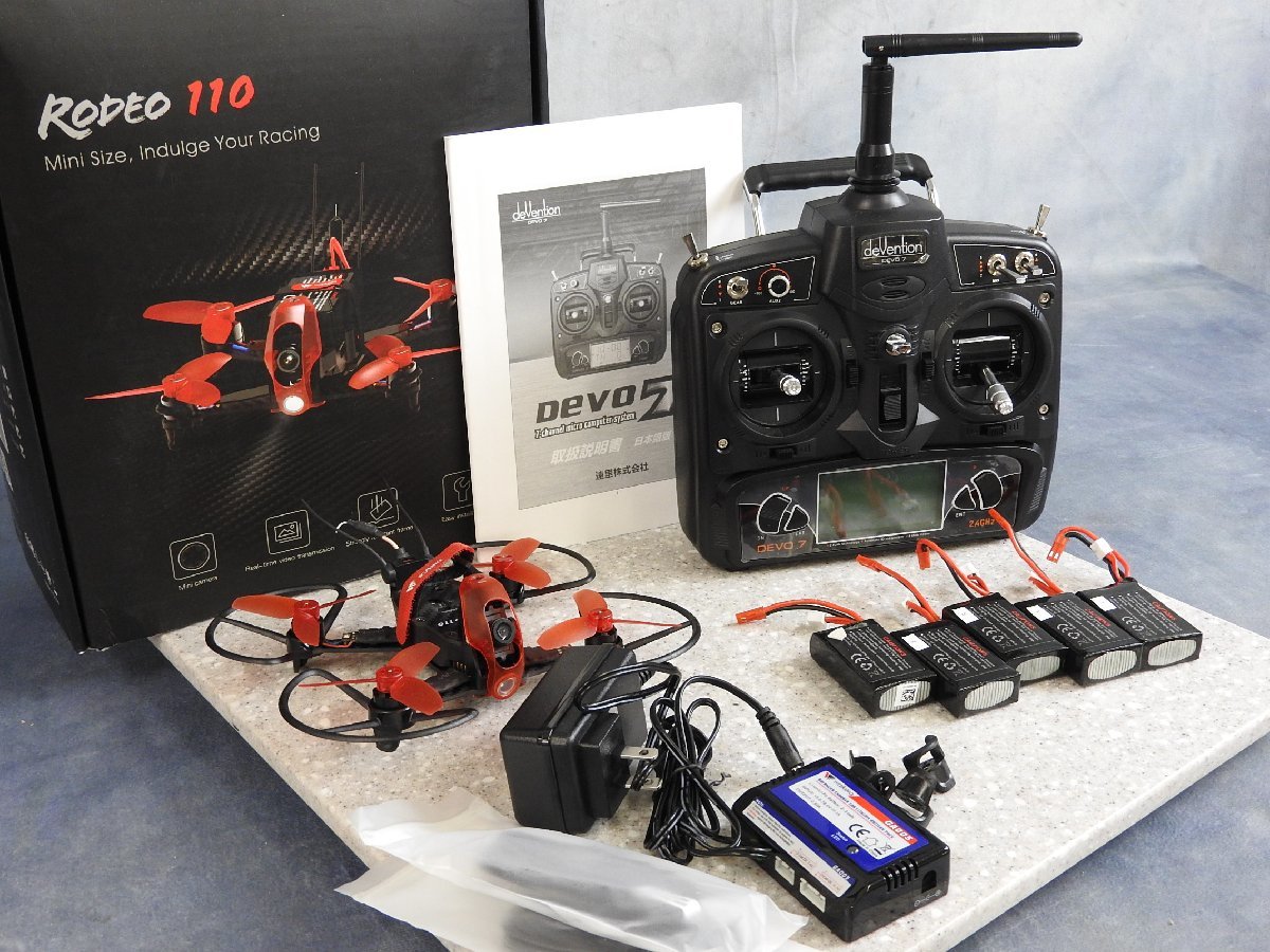 Walkera DEVO7 送信機 ＋ Rodeo110 ドローン セット 箱付き 現状品(ドローン本体)｜売買されたオークション情報、yahooの商品情報をアーカイブ公開 - オークファン ...