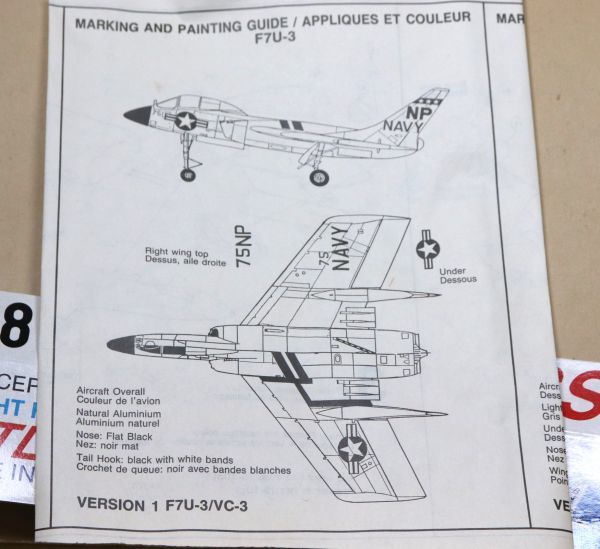 HOBBYCRAFT VOUGHT F7U-3/3M CUTLASS 1/48 古いプラモデル 飛行機 戦闘機 n907(その他)｜売買された ...